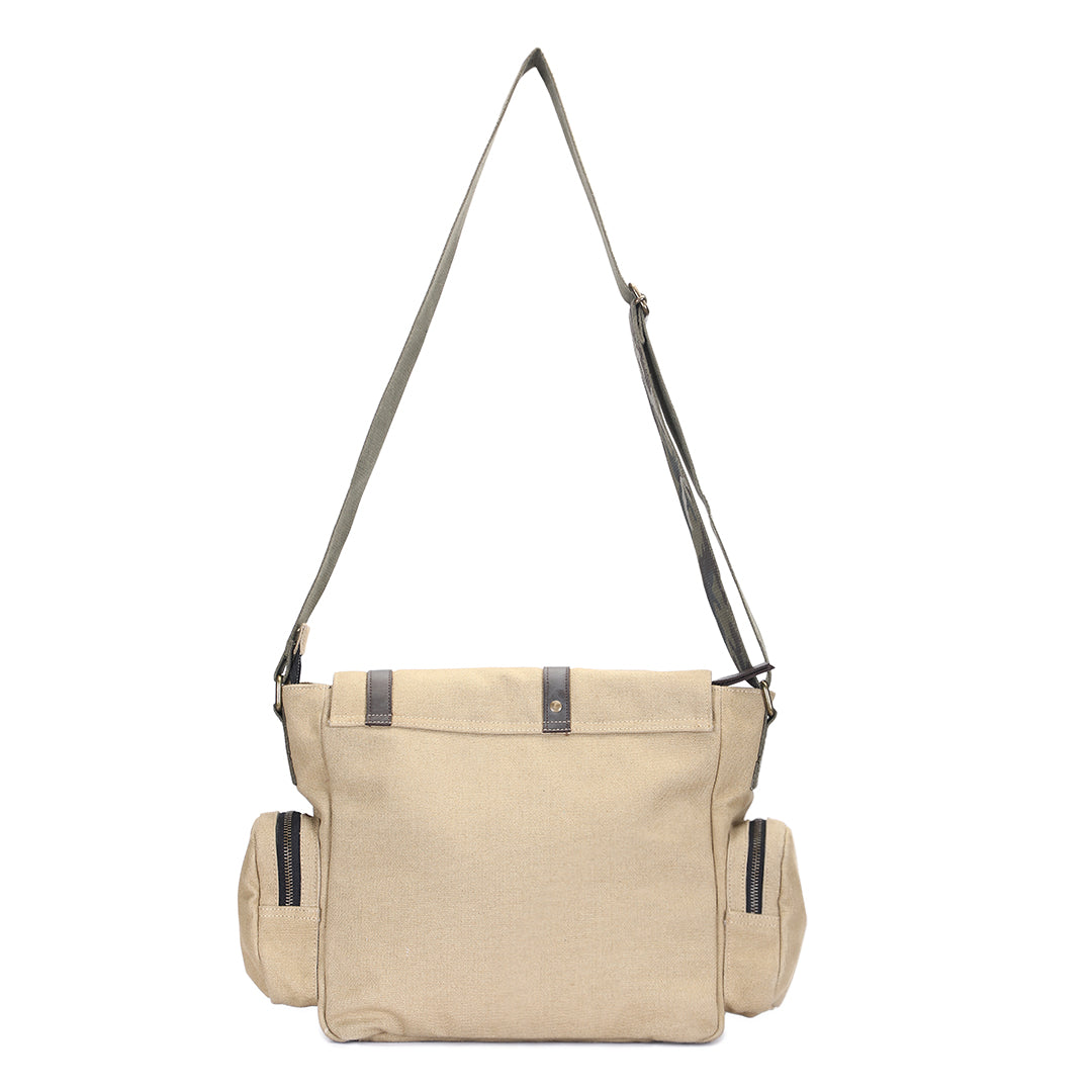 Daniel Messenger Bag - Beige
